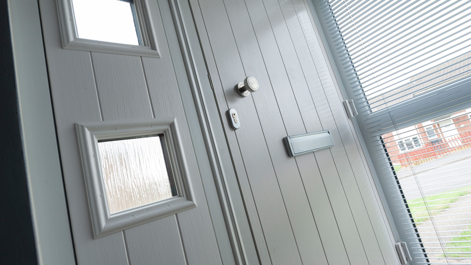 Grey UPVC Windows, French Doors & Grey Composite Door from Eden