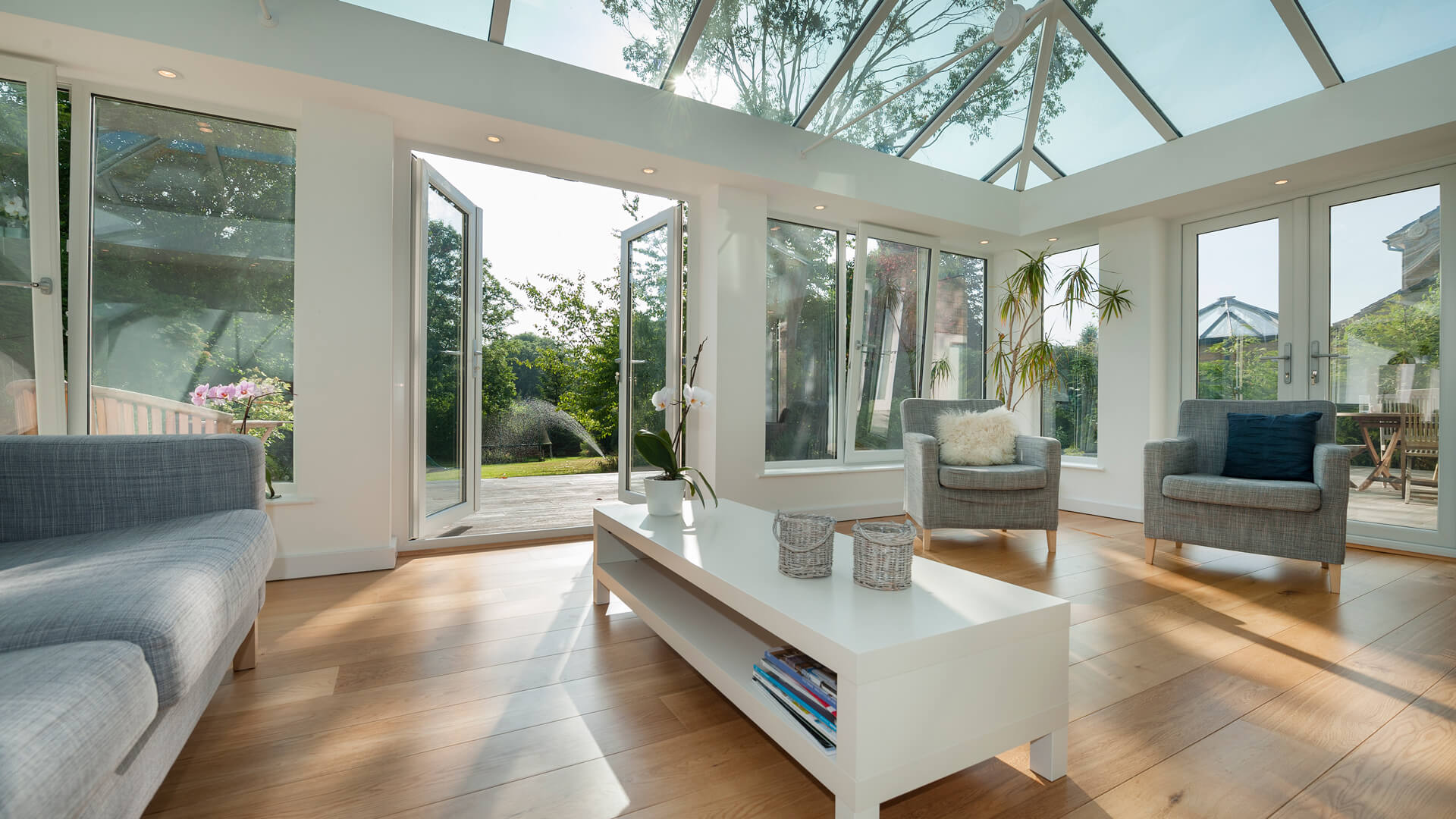 Large Loggia Conservatory With 2 Sets of French Doors by Eden