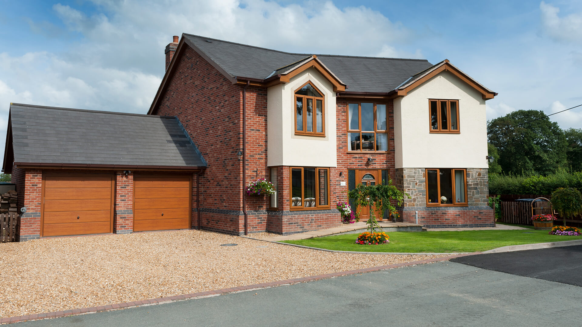 UPVC Windows & Doors in Golden Oak Woodgrain Effect by Eden