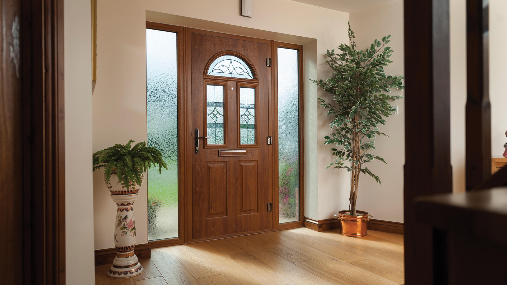 UPVC Windows & Doors in Golden Oak Woodgrain Effect by Eden