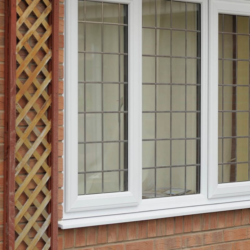 White Leaded UPVC Windows & White Composite Door from Eden