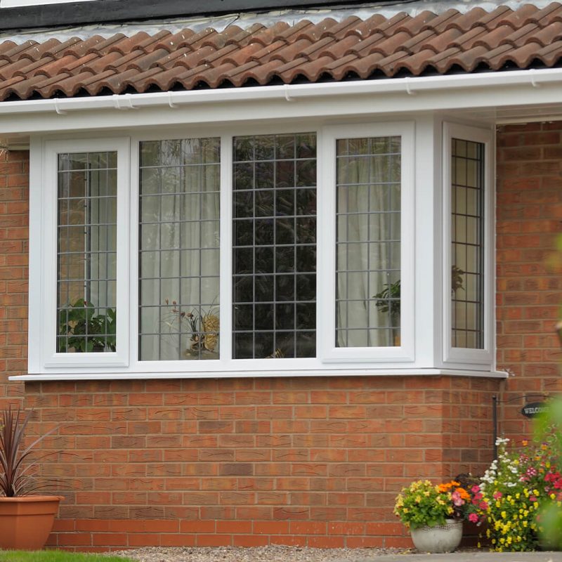 White Leaded UPVC Windows & White Composite Door from Eden