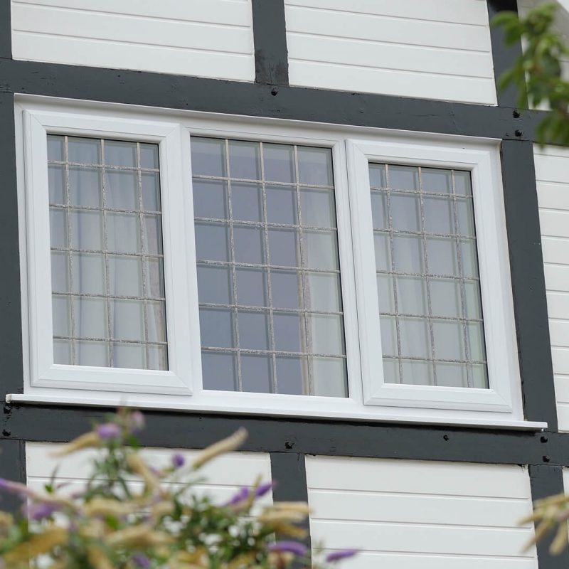 White Leaded UPVC Windows & White Composite Door from Eden