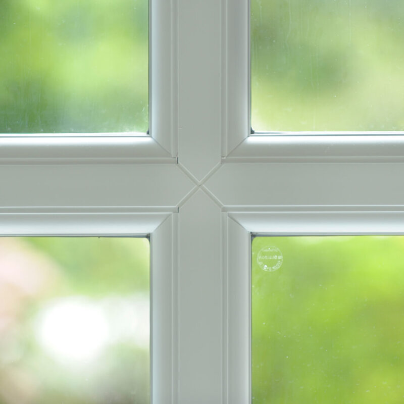 White UPVC Windows on Modern Detached Property by Eden